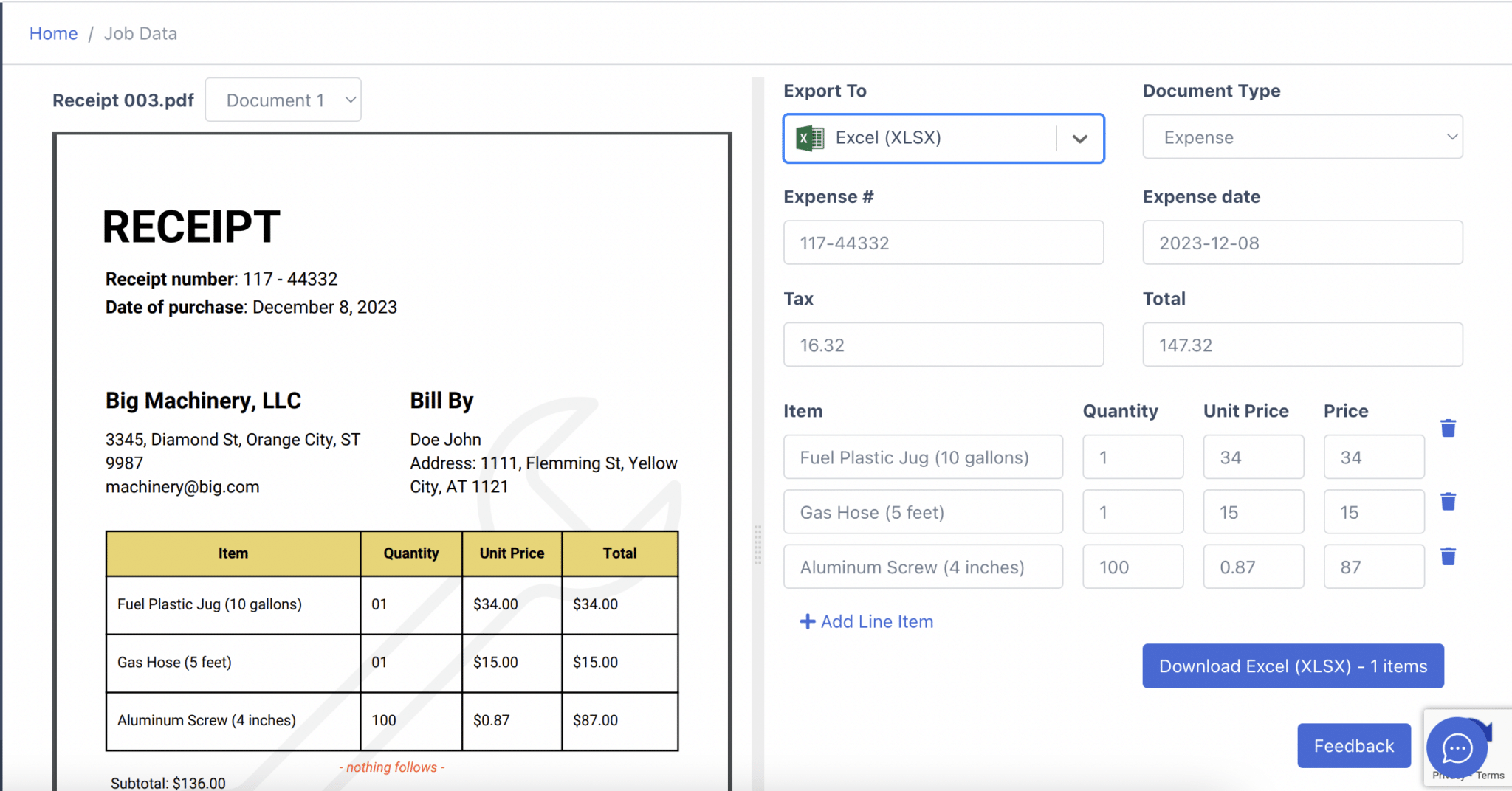 How To Scan Receipts Into Excel - DocuClipper