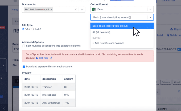 How To Convert RBC Bank Statement To Excel, CSV, And QBO In 1 Minute Or ...