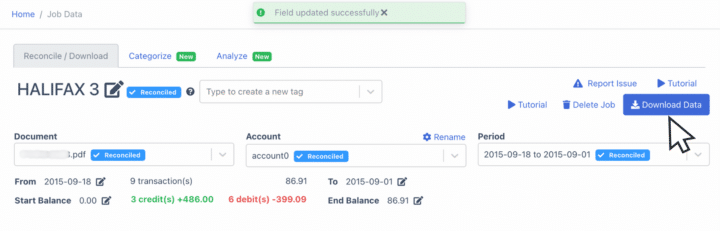How To Convert Halifax Bank Statement To CSV, Excel, And QBO In A ...