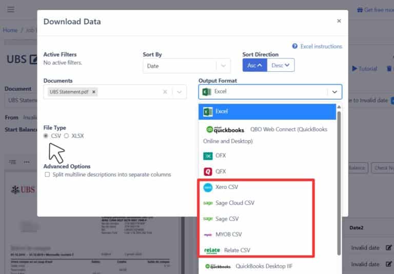 How To Convert UBS Bank Statements To Excel, CSV, And QBO In 1 Minute ... How To Convert UBS Bank Statements To Excel, CSV, And QBO In 1 Minute ...