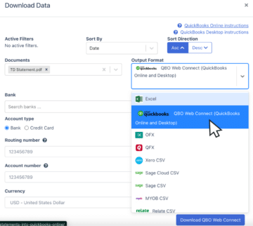 How To Convert TD Bank Statements To Excel, CSV, And QBO
