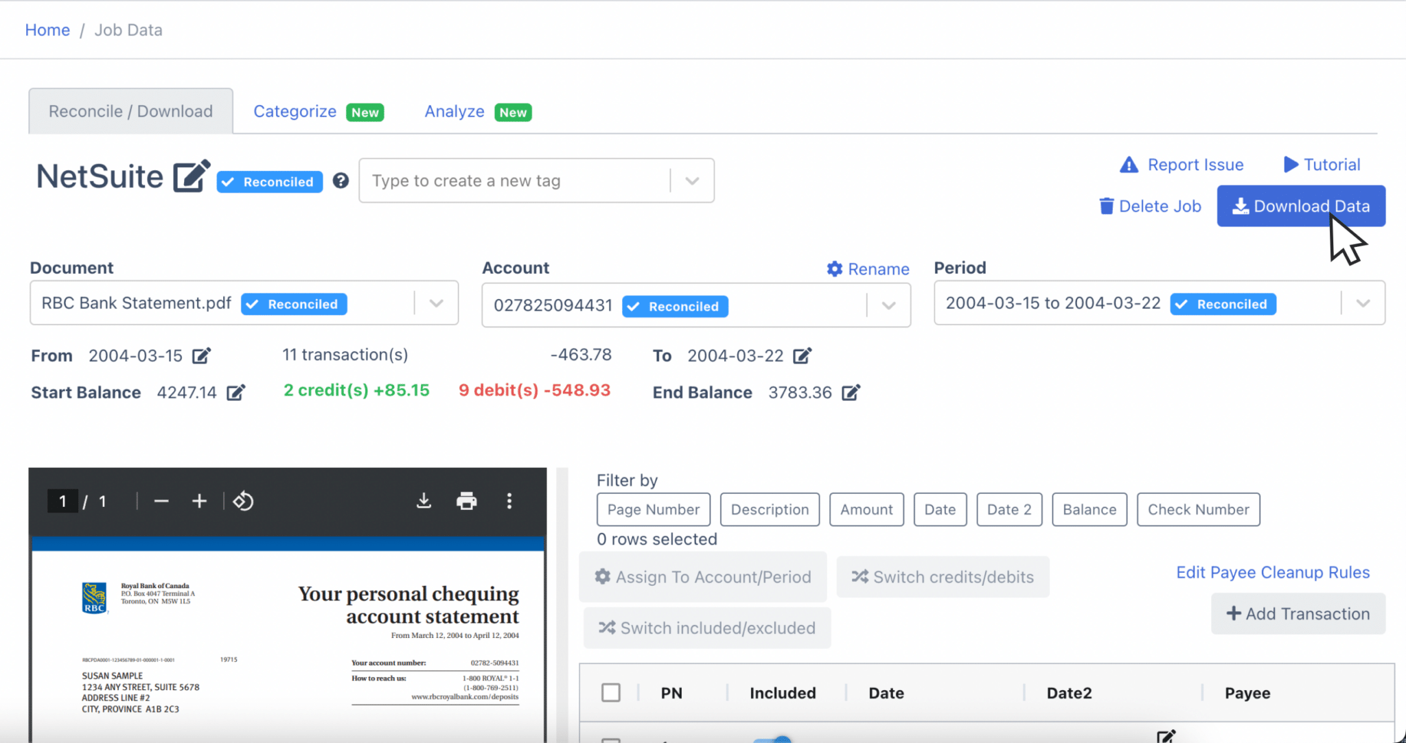 How To Import Bank Statement Into NetSuite - DocuClipper