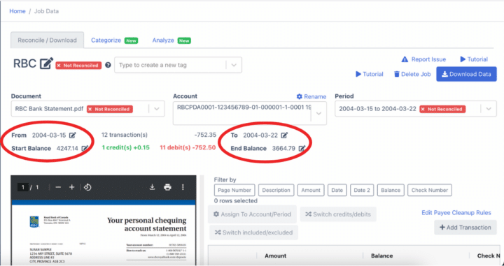 How To Convert RBC Bank Statement To Excel, CSV, And QBO In 1 Minute Or Less - DocuClipper