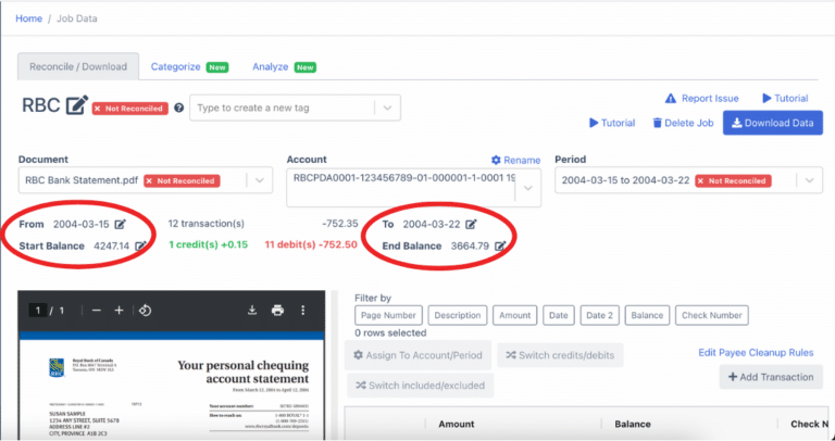 How To Convert RBC Bank Statement To Excel, CSV, And QBO In 1 Minute Or ...