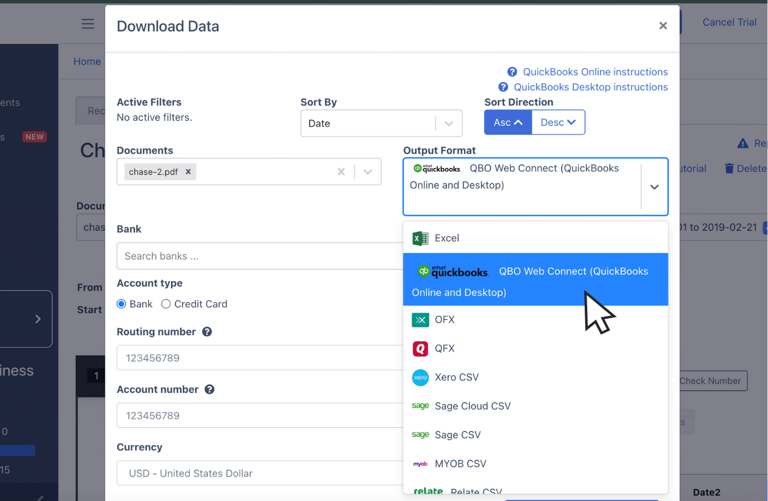 How To Convert Chase Bank Statement To Excel, CSV, And QBO In 1 Minute Or Less - DocuClipper