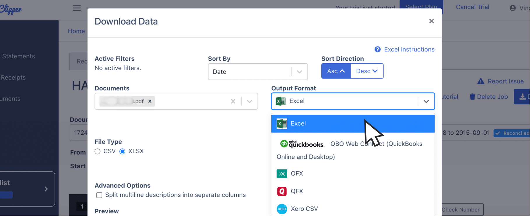 How To Convert Halifax Bank Statement To CSV, Excel, And QBO In A Minute Or Less - DocuClipper