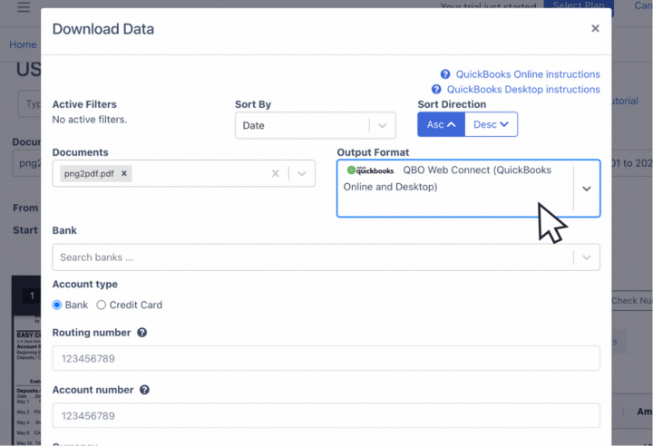 Convert US Bank Statement to Excel, CSV, and QBO