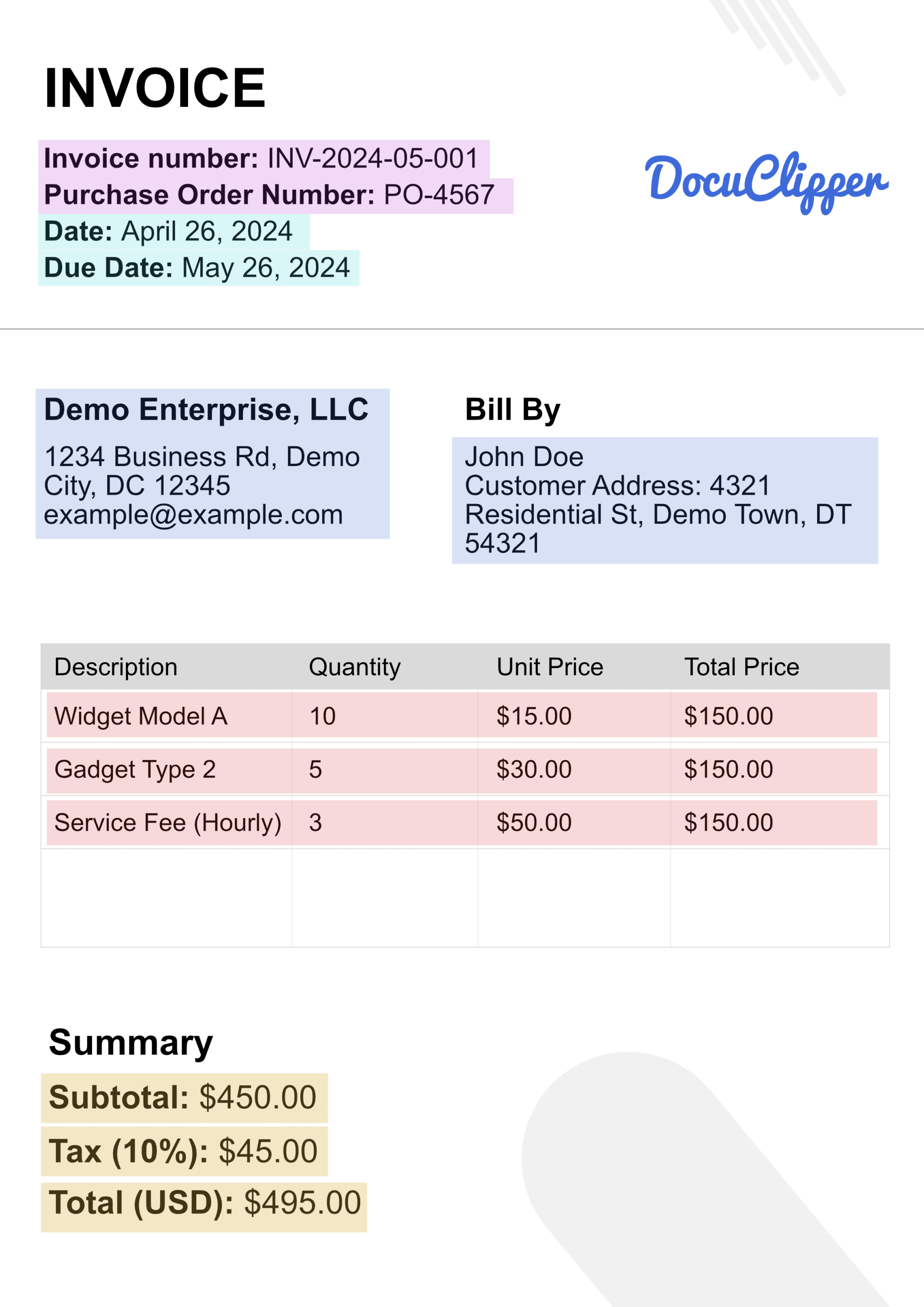 Invoice OCR Software For Accurate, Automated Data Extraction | DocuClipper