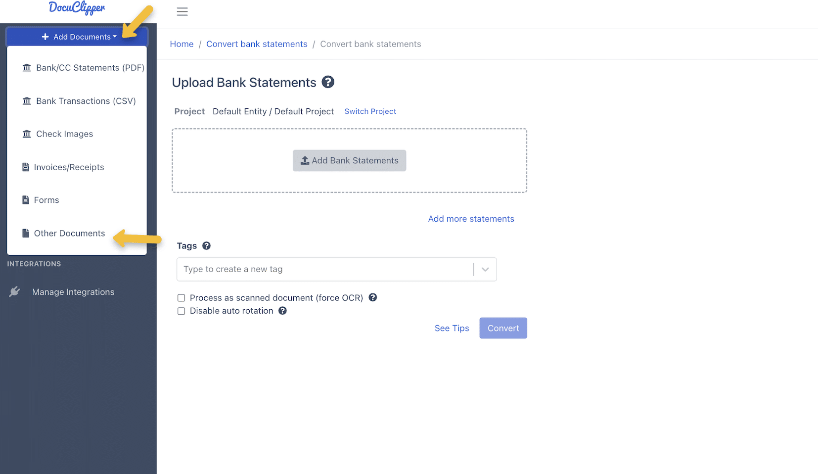 Creating Automatic Or Custom Templates In DocuClipper