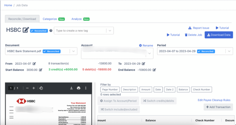 How To Convert HSBC Bank Statements To Excel, CSV, And QBO In 1 Minute ...