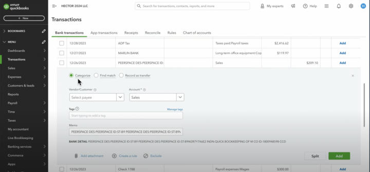 How To Categorize Credit Card Transactions In QuickBooks