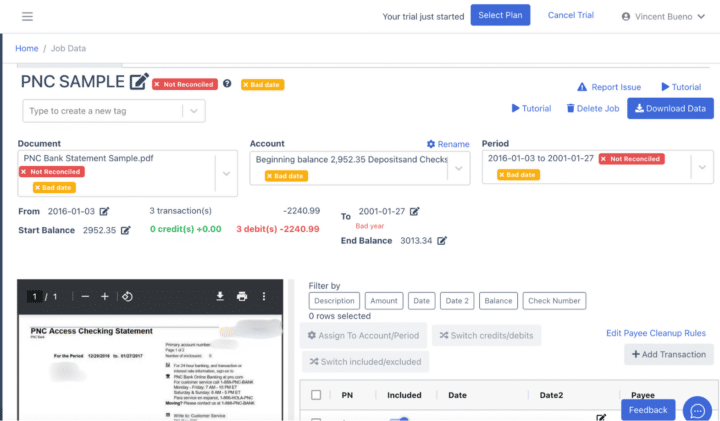 How To Convert PNC Bank Statement To Excel, CSV, And QBO