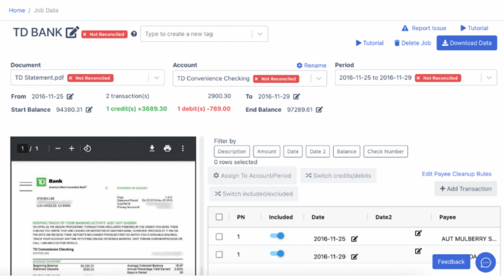 How To Convert TD Bank Statements To Excel, CSV, And QBO