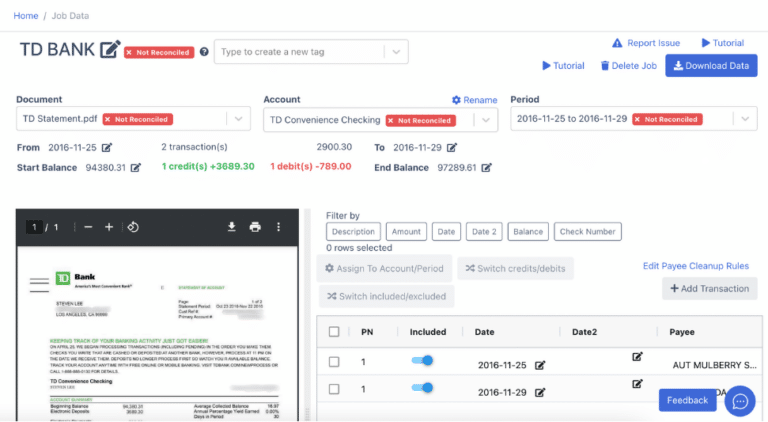 How To Convert TD Bank Statements To Excel, CSV, And QBO