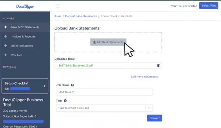 How To Convert Citibank Bank Statement To Excel, CSV, QBO