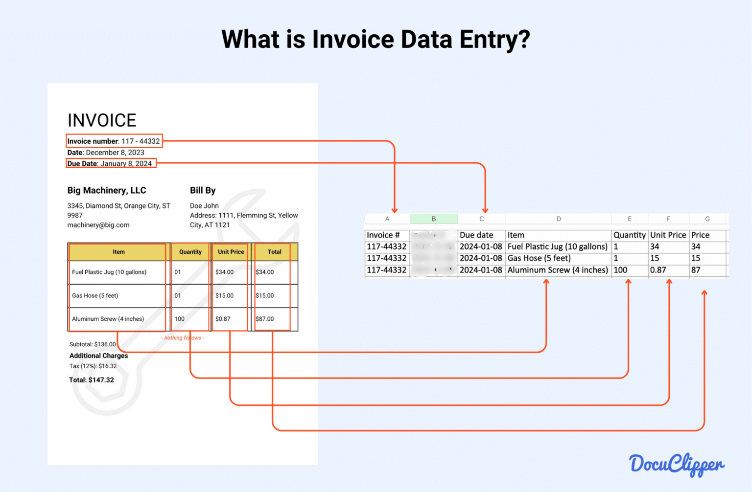 How To Automate Invoice Data Entry - DocuClipper