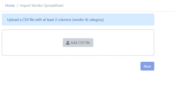 Uploading Vendor Categorization CSV Files - DocuClipper