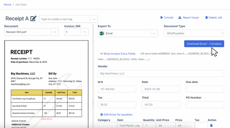 How To Extract Data From Receipts (Paper, PDF, & Scanned) - DocuClipper