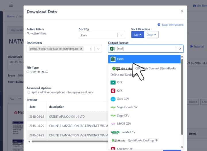 How To Convert NatWest Bank Statements To Excel, CSV, And QBO In 1 ... How To Convert NatWest Bank Statements To Excel, CSV, And QBO In 1 ...