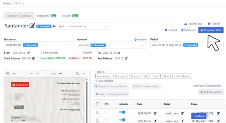 How To Convert Santander Bank Statements To Excel. How To Convert Santander Bank Statements To Excel.