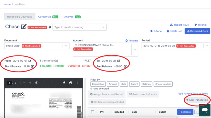 How To Convert Chase Bank Statement To Excel, CSV, And QBO In 1 Minute ...