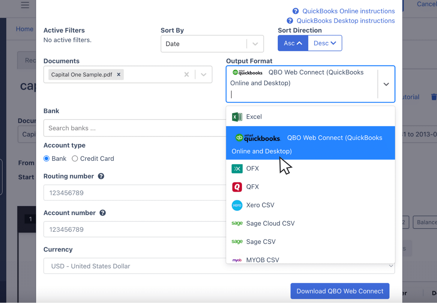 How To Convert Capital One Bank Statement To Excel, CSV, And QBO In 1 ...