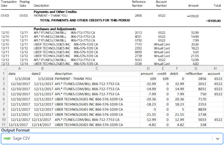 Import Bank Statements Into Sage - DocuClipper