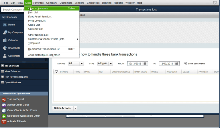 Import Bank Statement Transactions Into QuickBooks Desktop