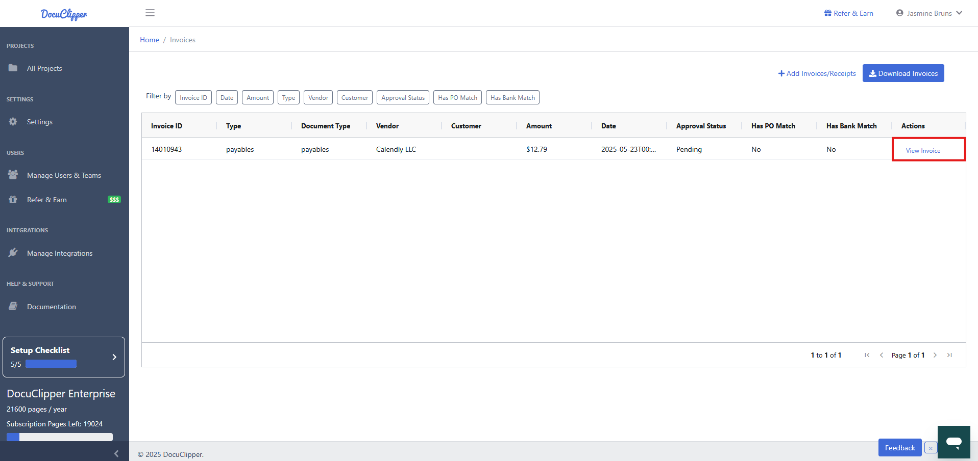 How To Convert Invoice And Receipts To Excel - DocuClipper