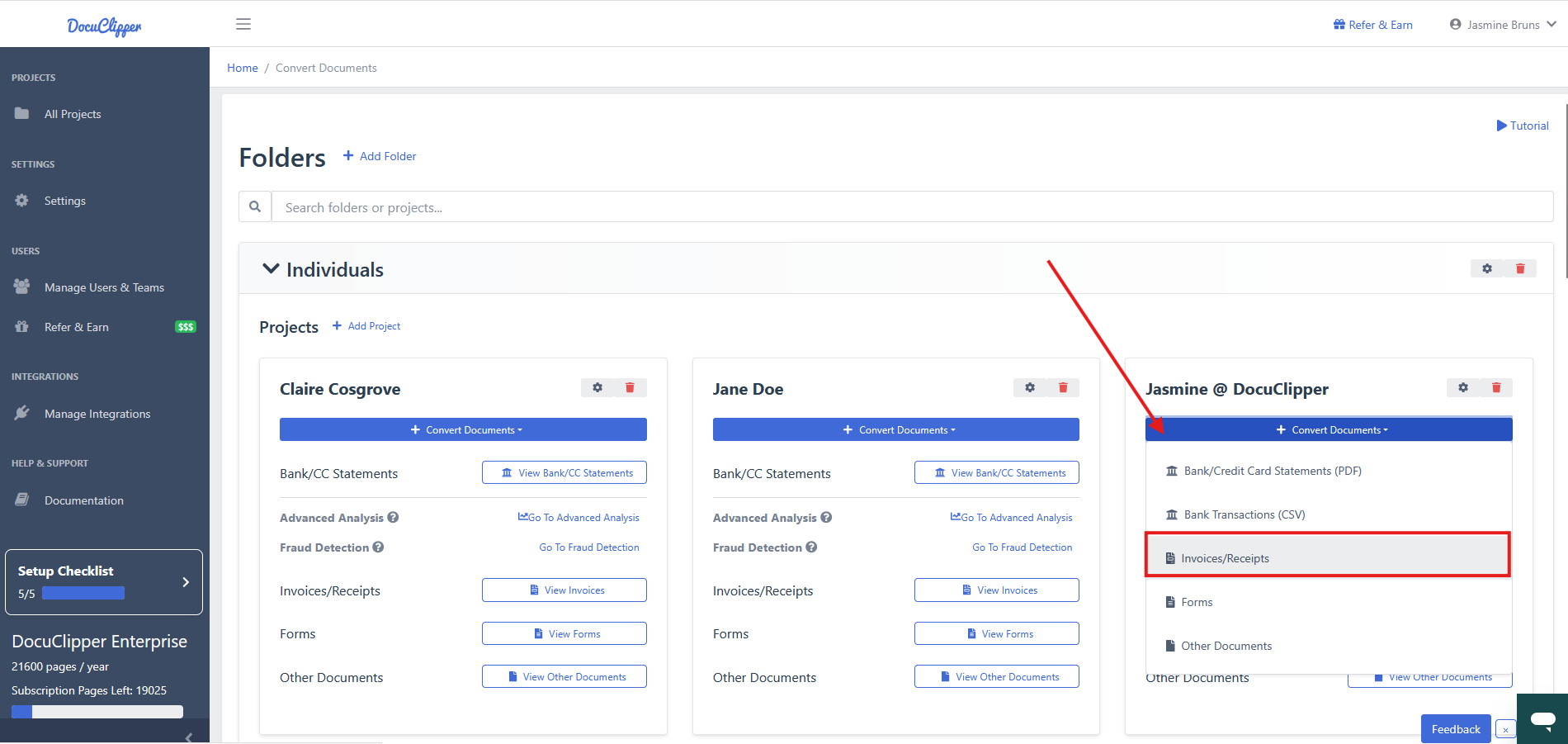 How To Convert Invoice And Receipts To Excel - DocuClipper