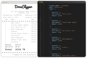 Best Receipt OCR API For Fast & Accurate Data Extraction | DocuClipper