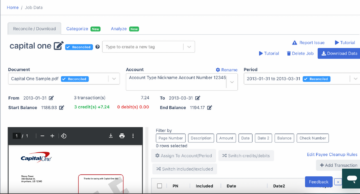 How To Convert Capital One Bank Statement To Excel, CSV, And QBO In 1 ...