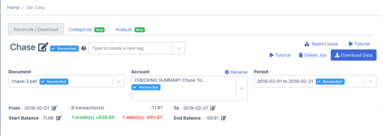 How To Convert Chase Bank Statement To Excel, CSV, And QBO In 1 Minute ...
