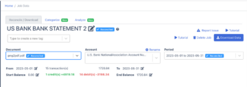 How To Convert US Bank Bank Statement To Excel, CSV, And QBO In 1 Minute Or Less - DocuClipper