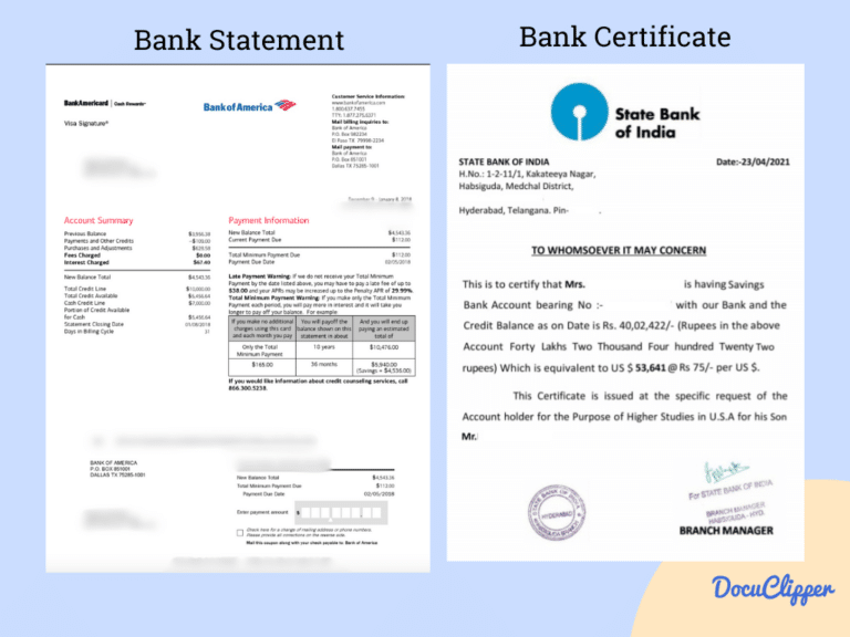 Bank Statement Vs Bank Certificate: Learn The Differences