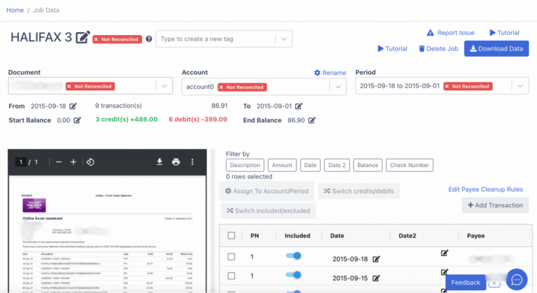 How To Convert Halifax Bank Statement To CSV, Excel, And QBO In A ...