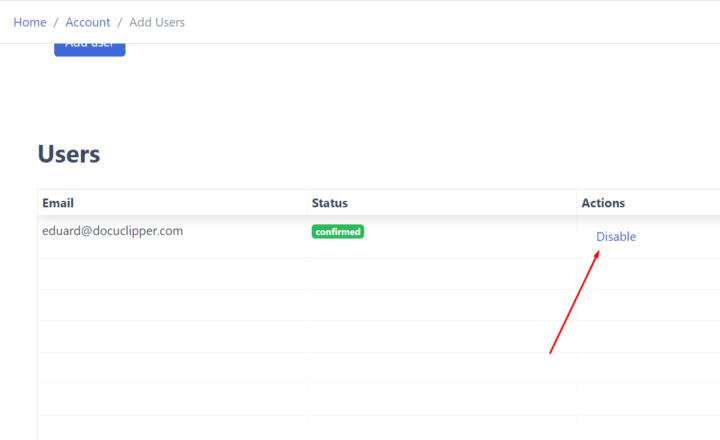Adding, Removing, And Reactivating Users - DocuClipper