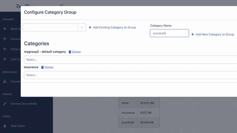 Transaction Categorization - DocuClipper