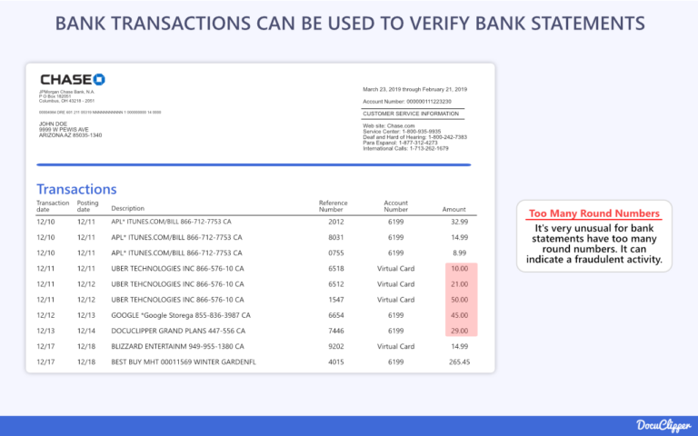 How To Perform Bank Statement Verification - DocuClipper